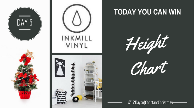 Day 6 - Win custom vinyl height chart #12DaysofConstantChristmas ...